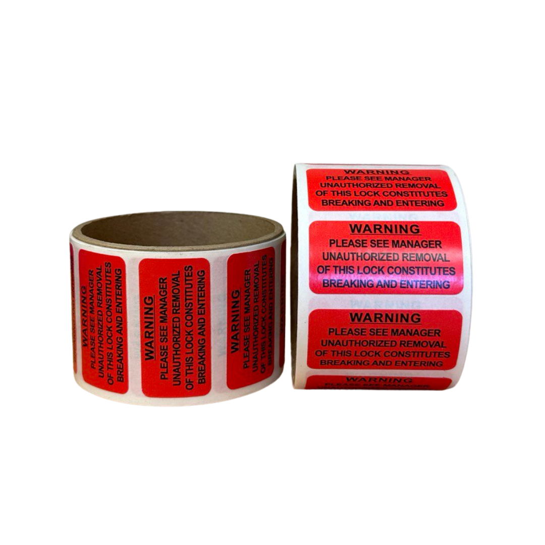 Self-Storage Labels & Seals – Advantage Box Company Limited