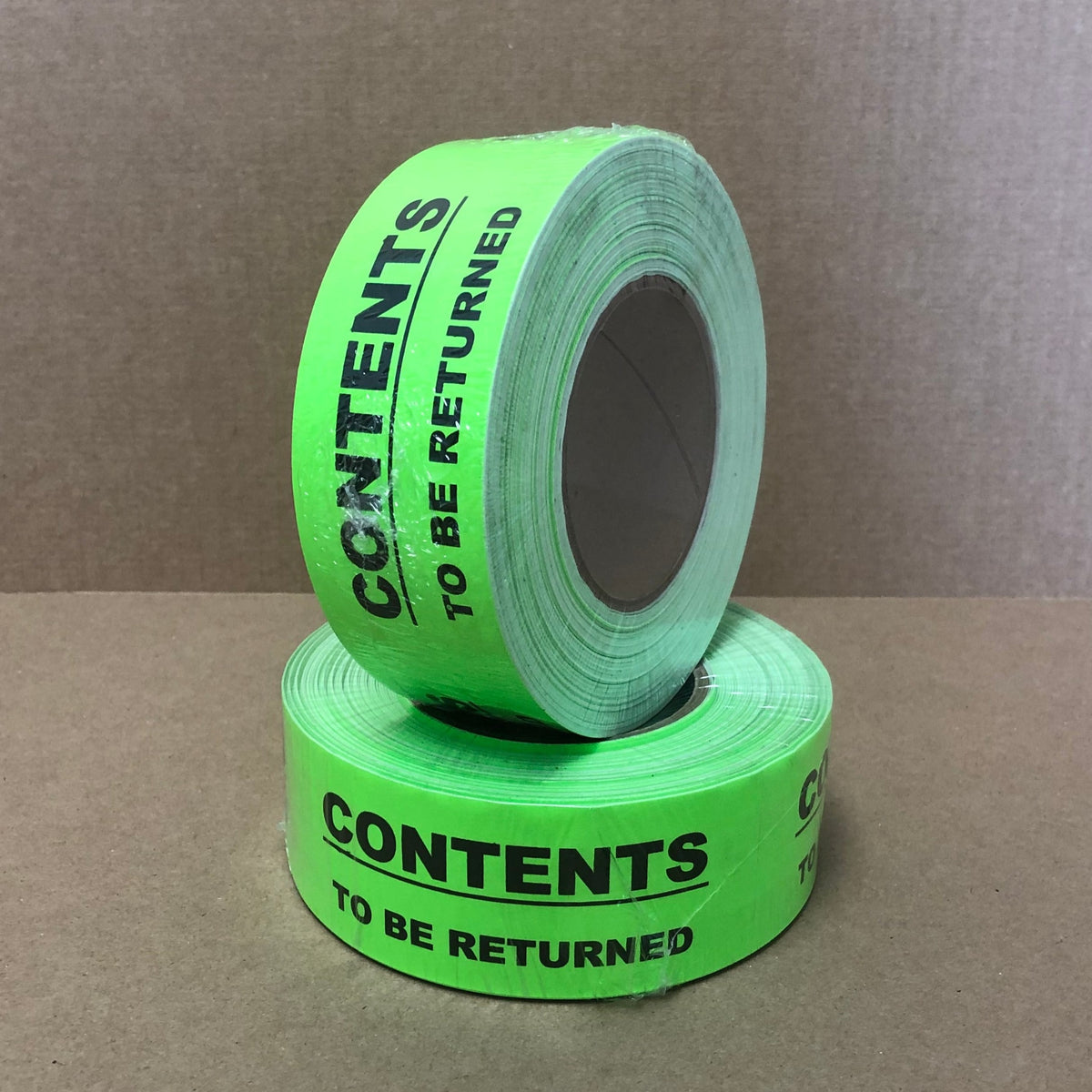 "CONTENTS to be Returned" Label – Advantage Box Company Limited