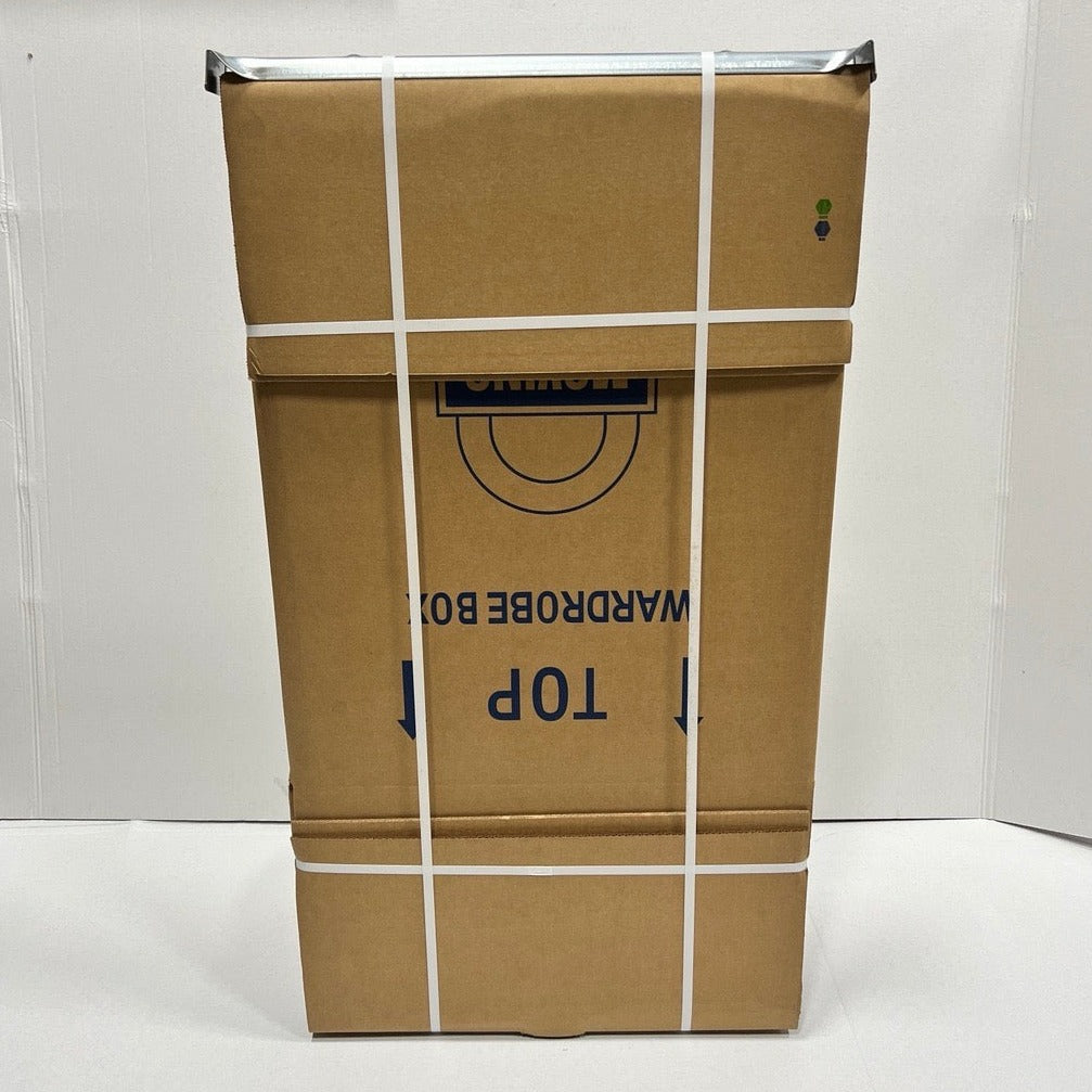 Single Wardrobe Box - Folded & Strapped BAR INCLUDED (for Retail ...