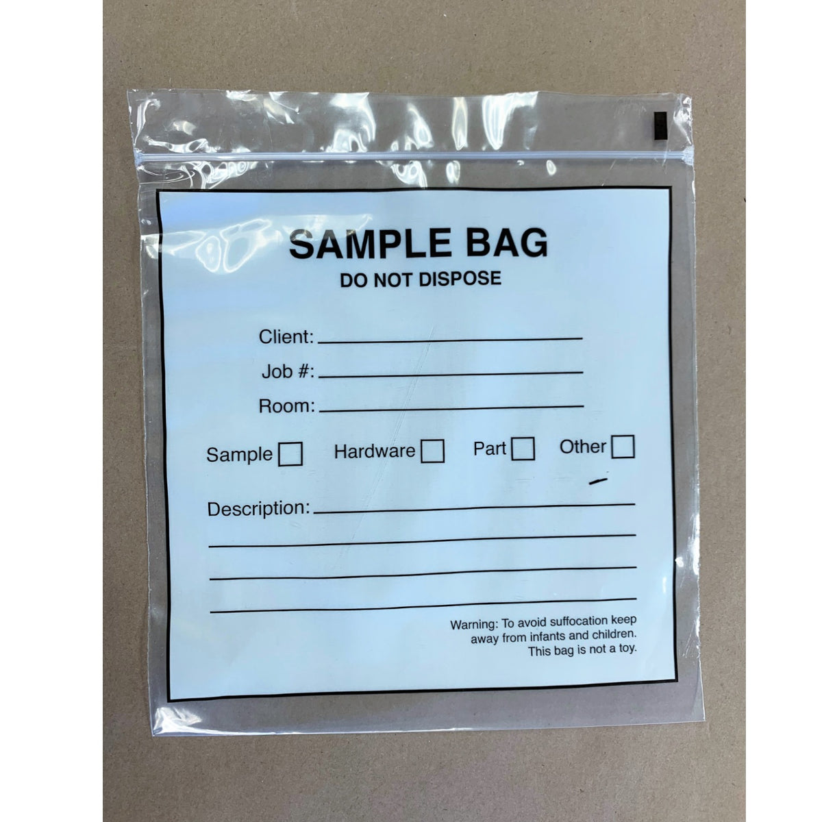SMALL Sample Bags (4 mil) – Advantage Box Company Limited