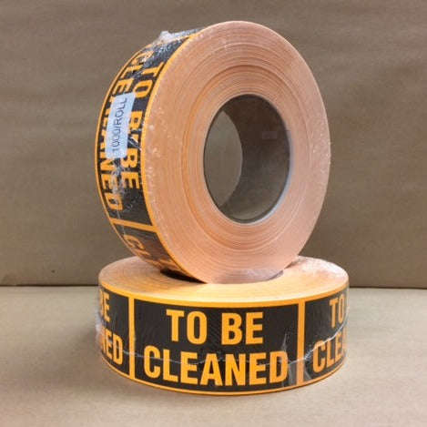 "TO BE CLEANED" Labels – Advantage Box Company Limited