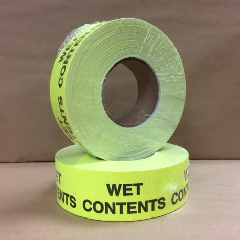 "WET CONTENTS" Labels – Advantage Box Company Limited
