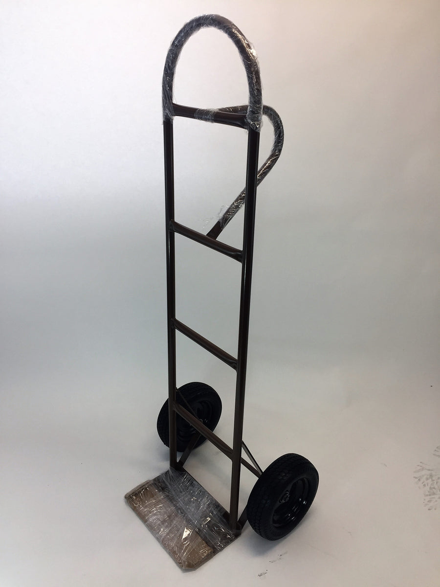 Steel Hand Truck - In/Outdoor Use (Brown w/ P-handle) – Advantage Box ...